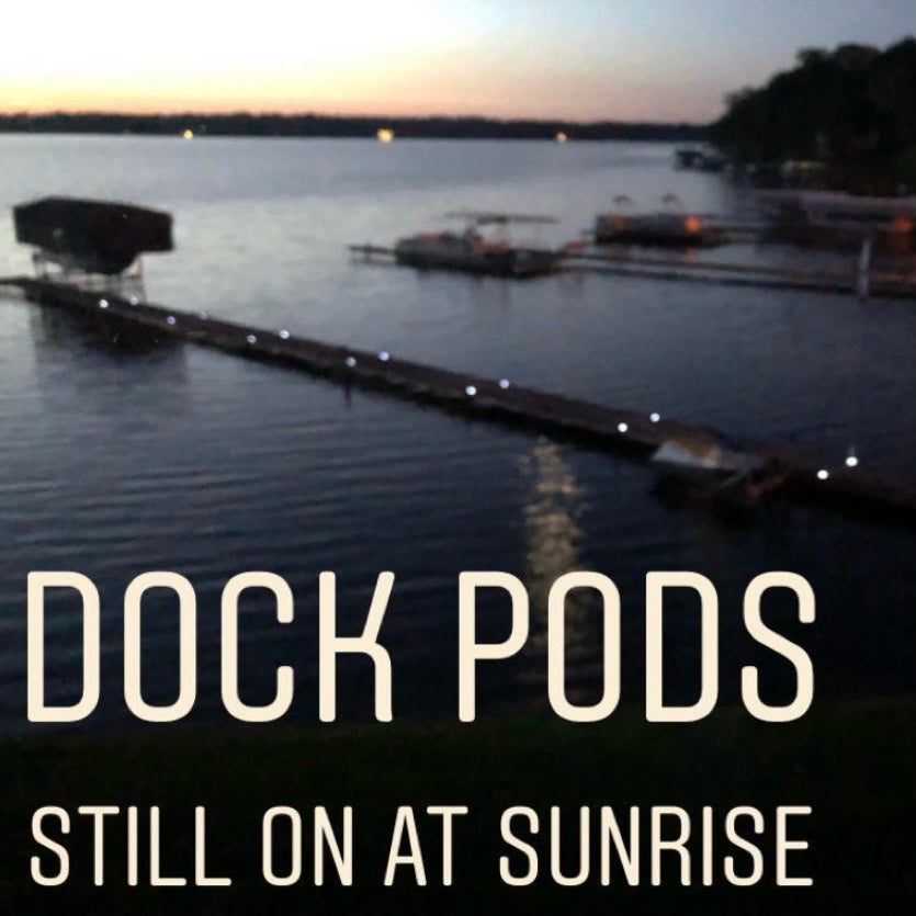LED Dock Pods - Solar Powered Dock Dots and Deck Dots. LED Dock lights ...